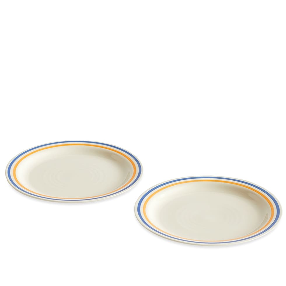 HAY Sobremesa Plate - Set of 2 in Blue/Yellow HAY