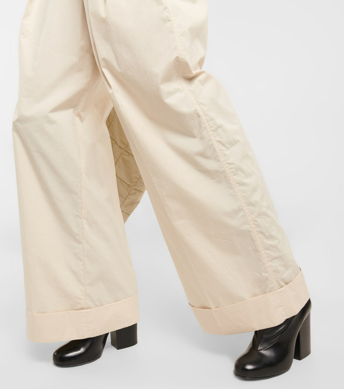 Lemaire - Wide-leg cotton poplin pants Lemaire