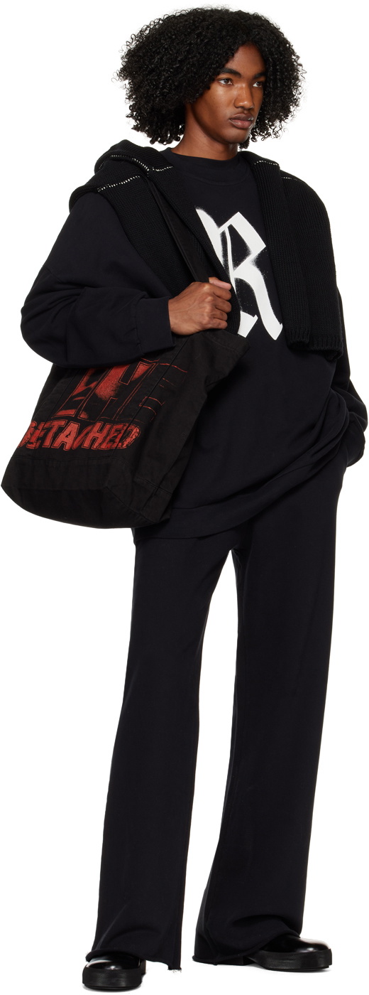 Raf Simons Black 'R' Sweatshirt Raf Simons