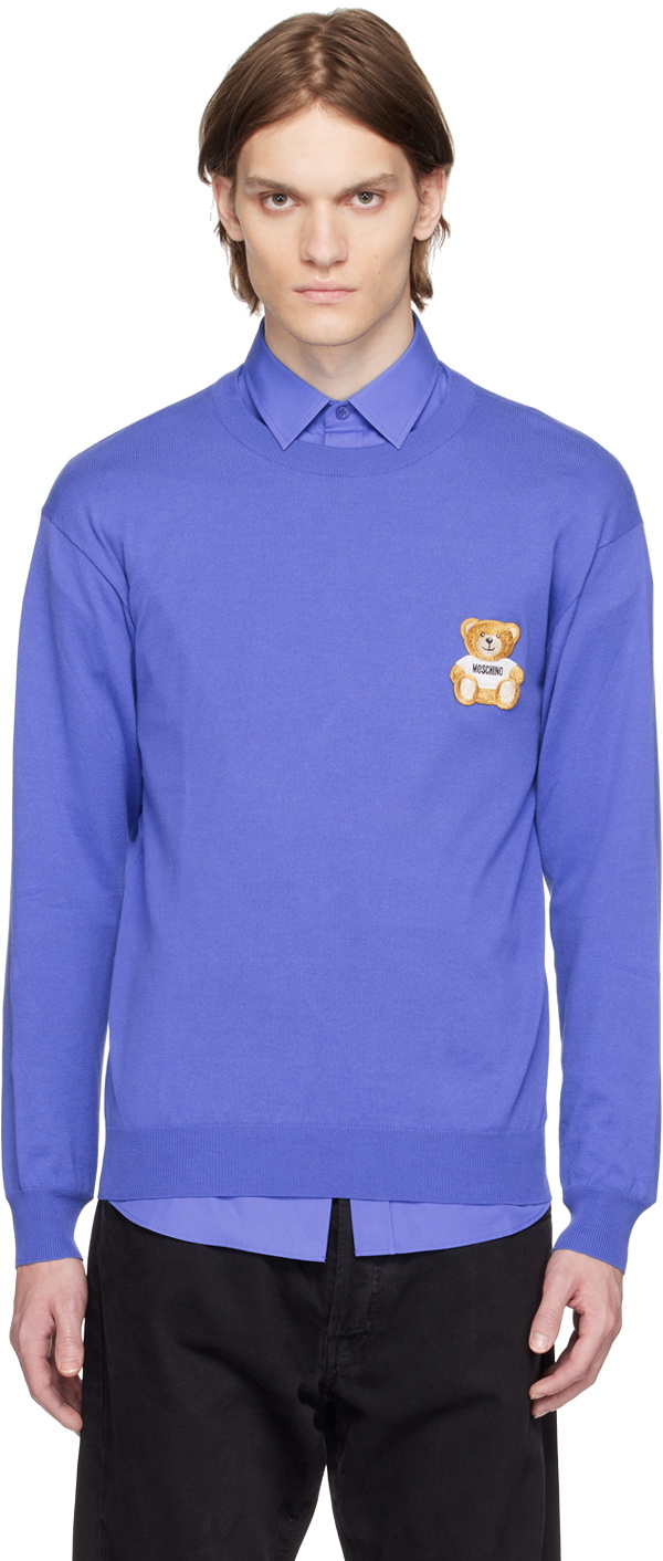 Moschino Blue Patch Sweater Moschino