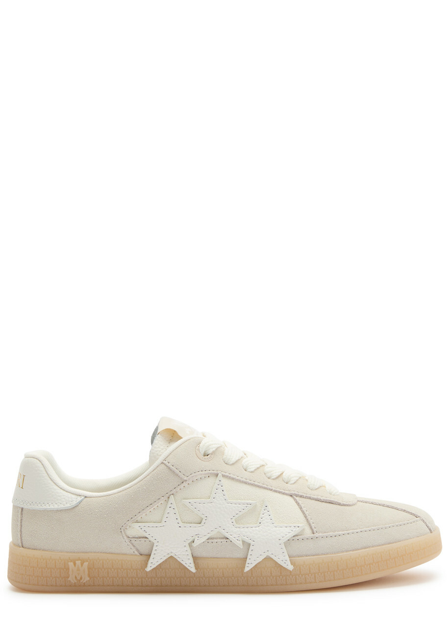 Amiri Pacific Panelled Suede Sneakers Beige Amiri