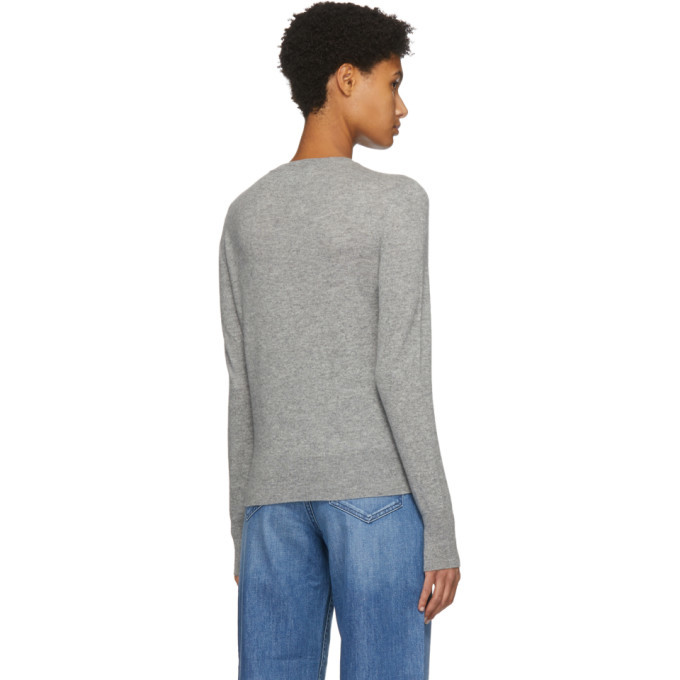 Partow Grey Cashmere Brynner Sweater Partow