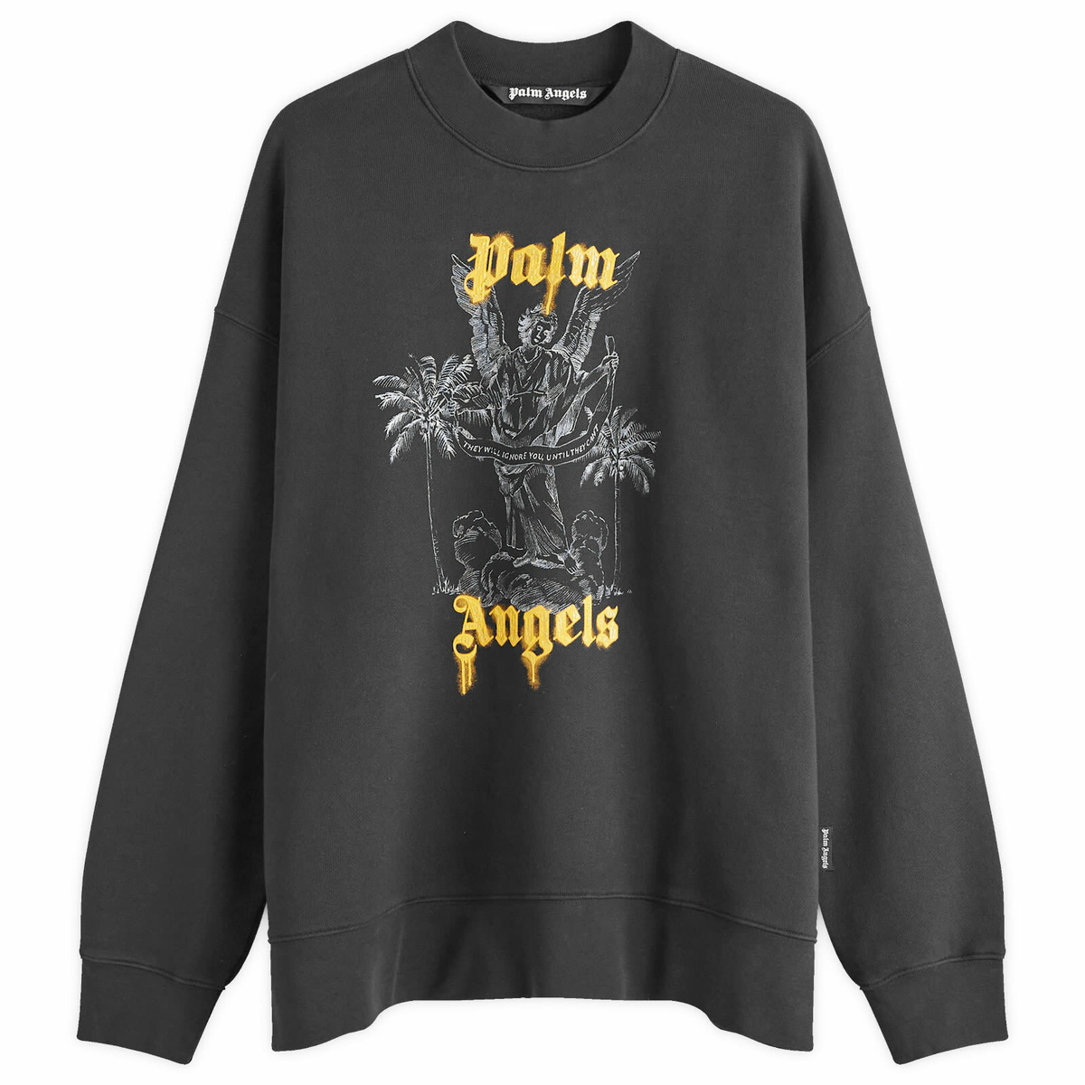Palm Angels Men's Pencil Crew Sweat in Black Palm Angels