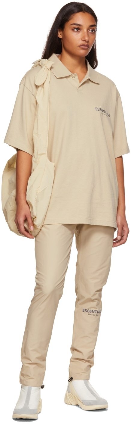 Fear of God ESSENTIALS SSENSE Exclusive Beige Jersey Polo Fear Of God Essentials