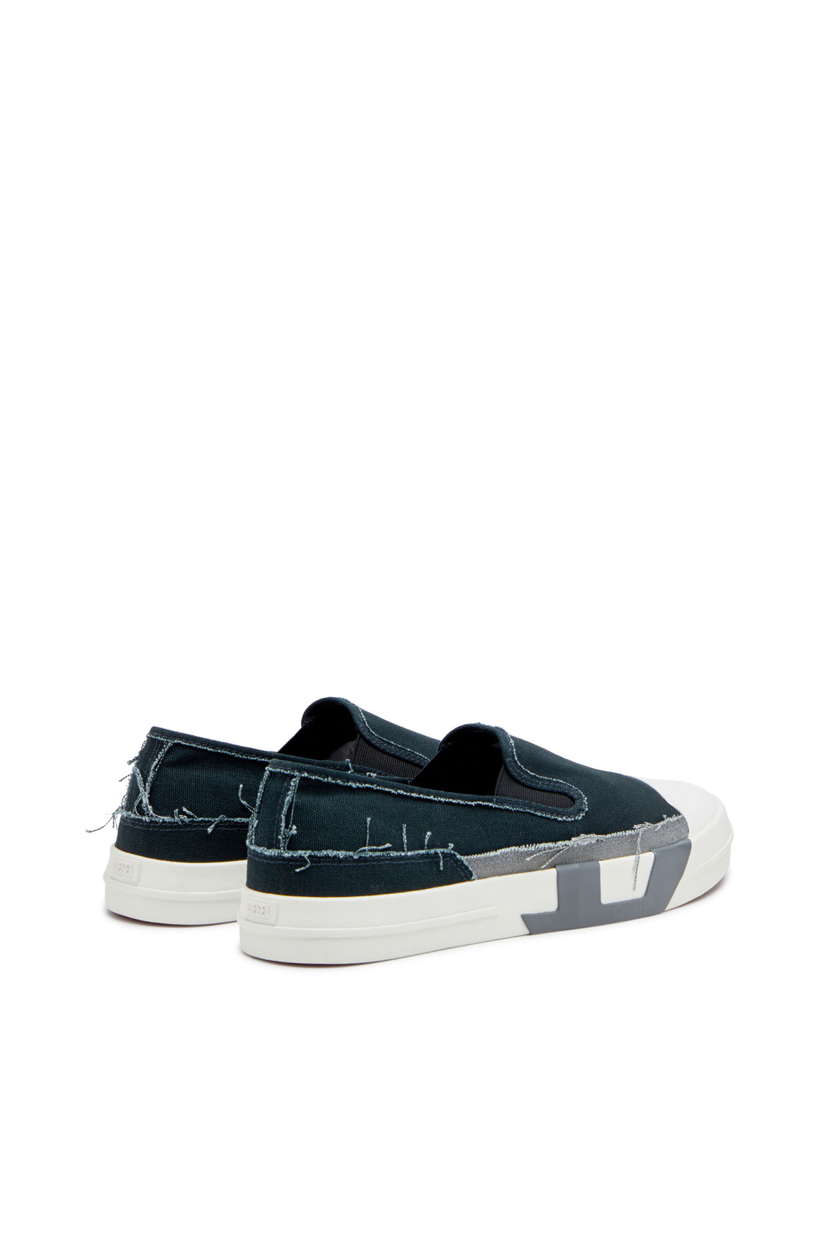 Diesel Slip-on sneakers in frayed canvas - Sneakers Mens in Multicolor ...