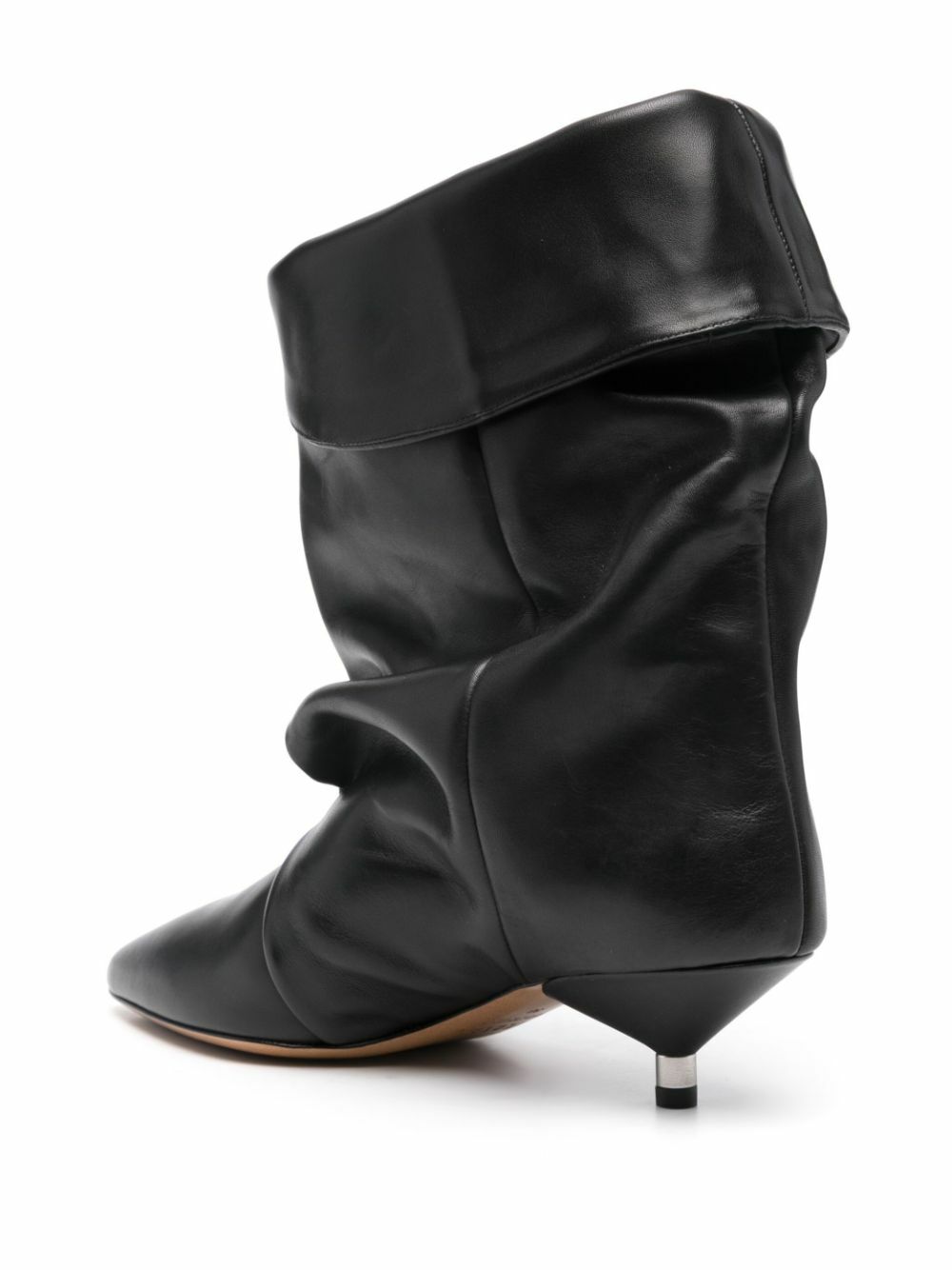 ISABEL MARANT Black Slouched Leather Boots Isabel Marant
