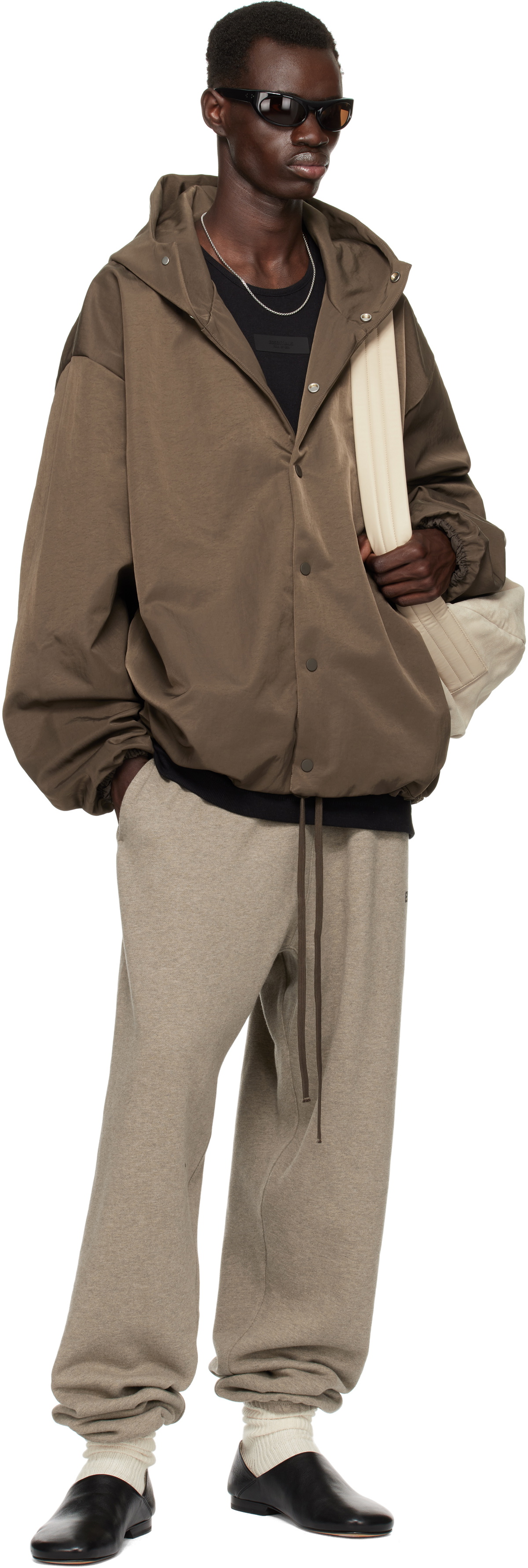 Fear of God ESSENTIALS Gray Fleece Essential Sweatpants Fear Of God ...