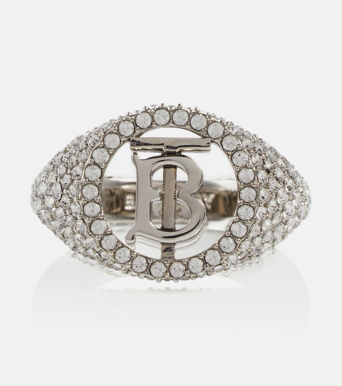 Burberry - Monogram embellished signet ring Burberry