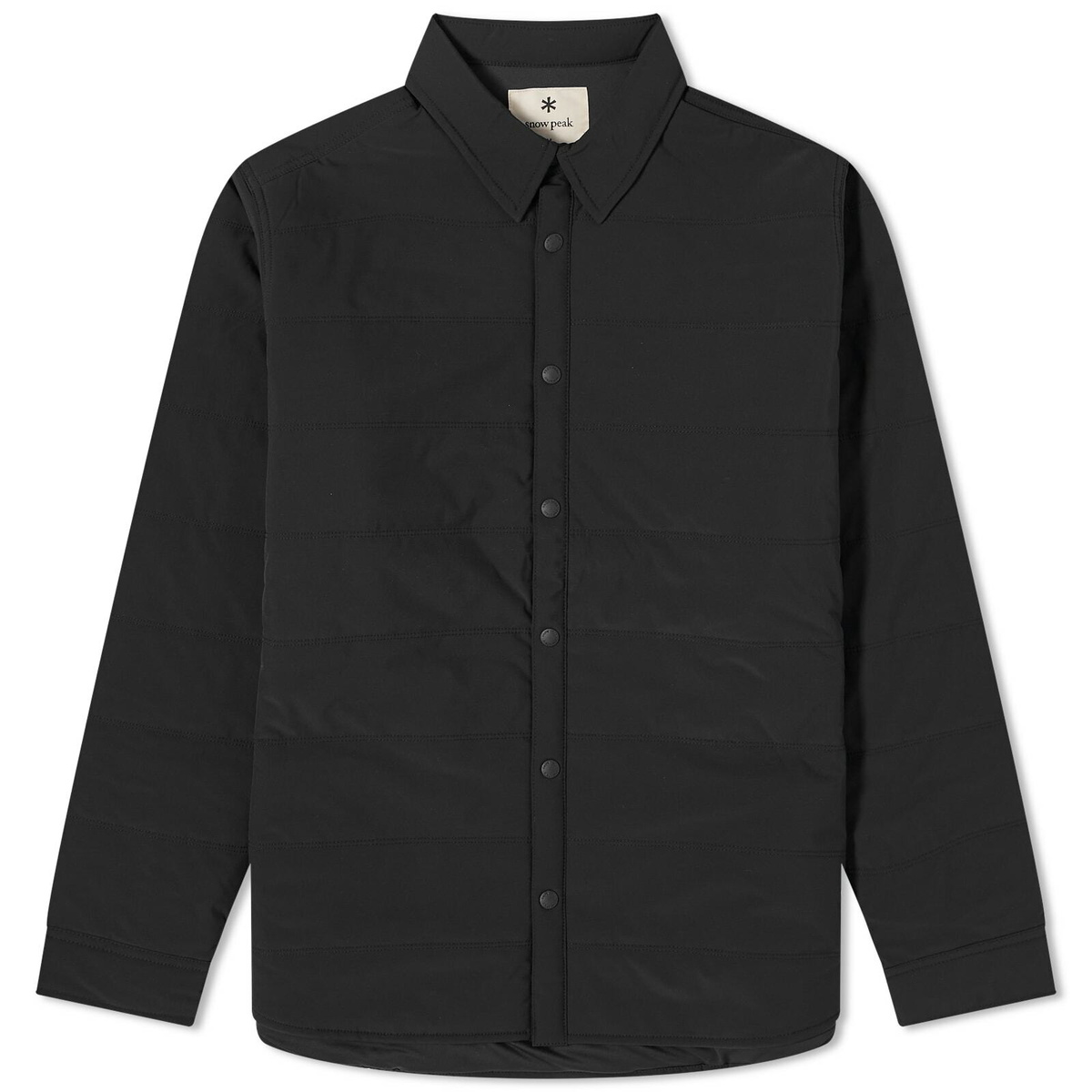 Snow Peak Men's Flexible Insulated Shirt in Black Snow Peak