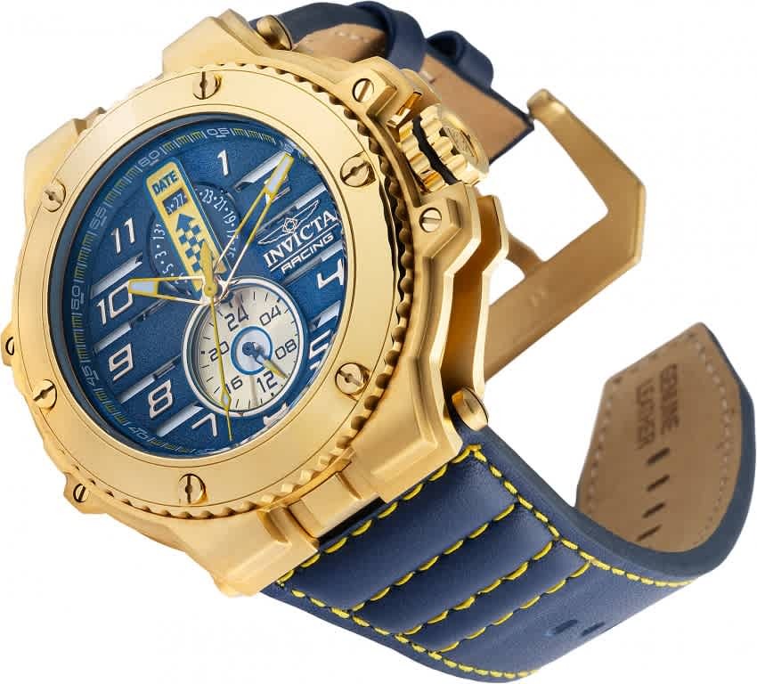 Invicta Invicta Racing Downforce GMT Quartz Blue Dial Mens Watch 47379 ...