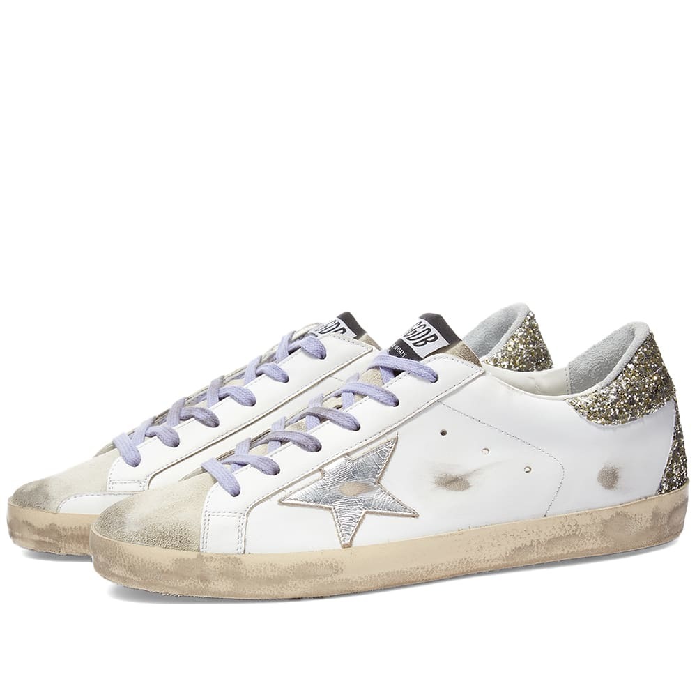 Golden Goose Super Star Leather Glitter Golden Goose Deluxe Brand