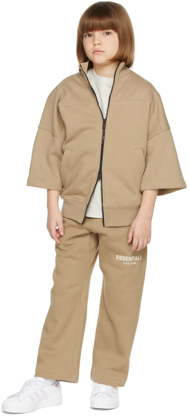 Essentials Kids Tan Three-Quarter Sleeve Jacket Essentials