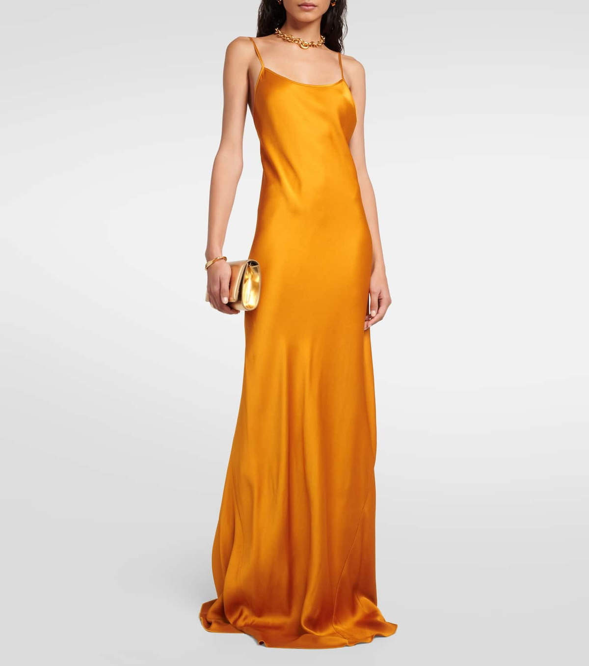 Victoria Beckham Cami satin gown Victoria Beckham