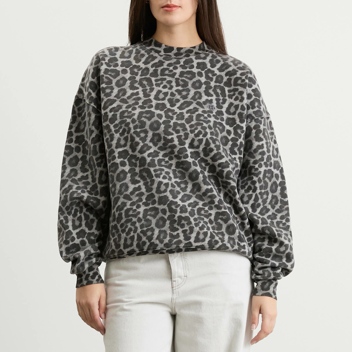 Anine Bing Women's Miles Sweatshirt in Leopard ANINE BING