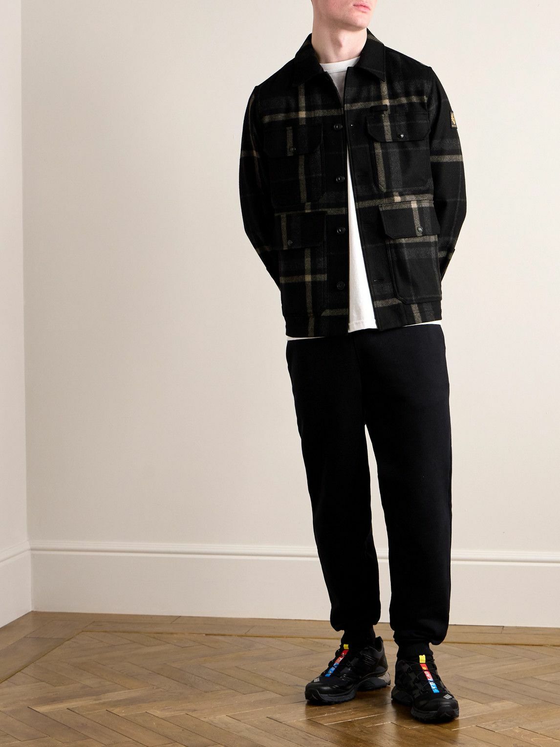 Belstaff - Forge Checked Wool-Blend Overshirt - Black Belstaff