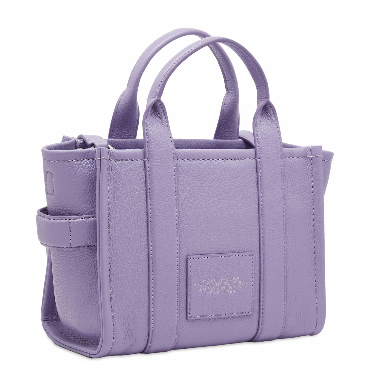 Marc Jacobs Women's The Leather Mini Tote in Lavender Marc Jacobs