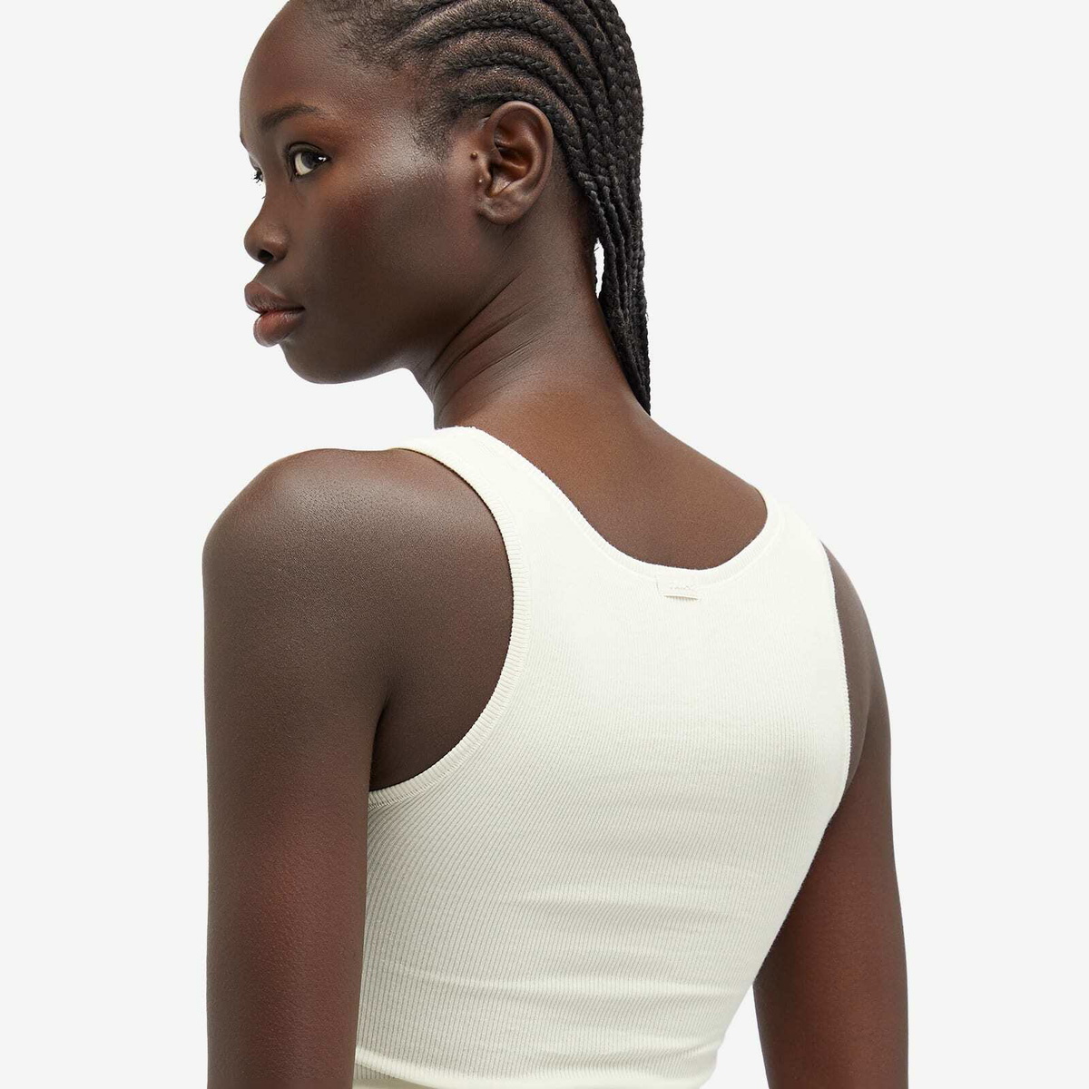 SKIMS Women's Cotton Rib Tank in Bone SKIMS
