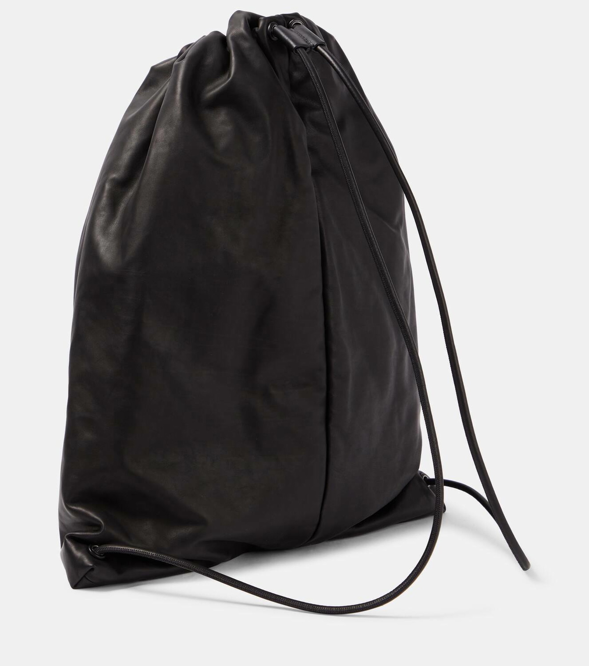 The Row Puffy Medium leather backpack The Row