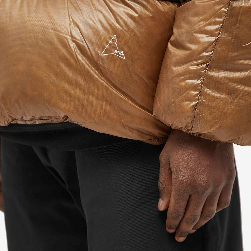 ROA Men's Shiny Down Jacket in Brown ROA