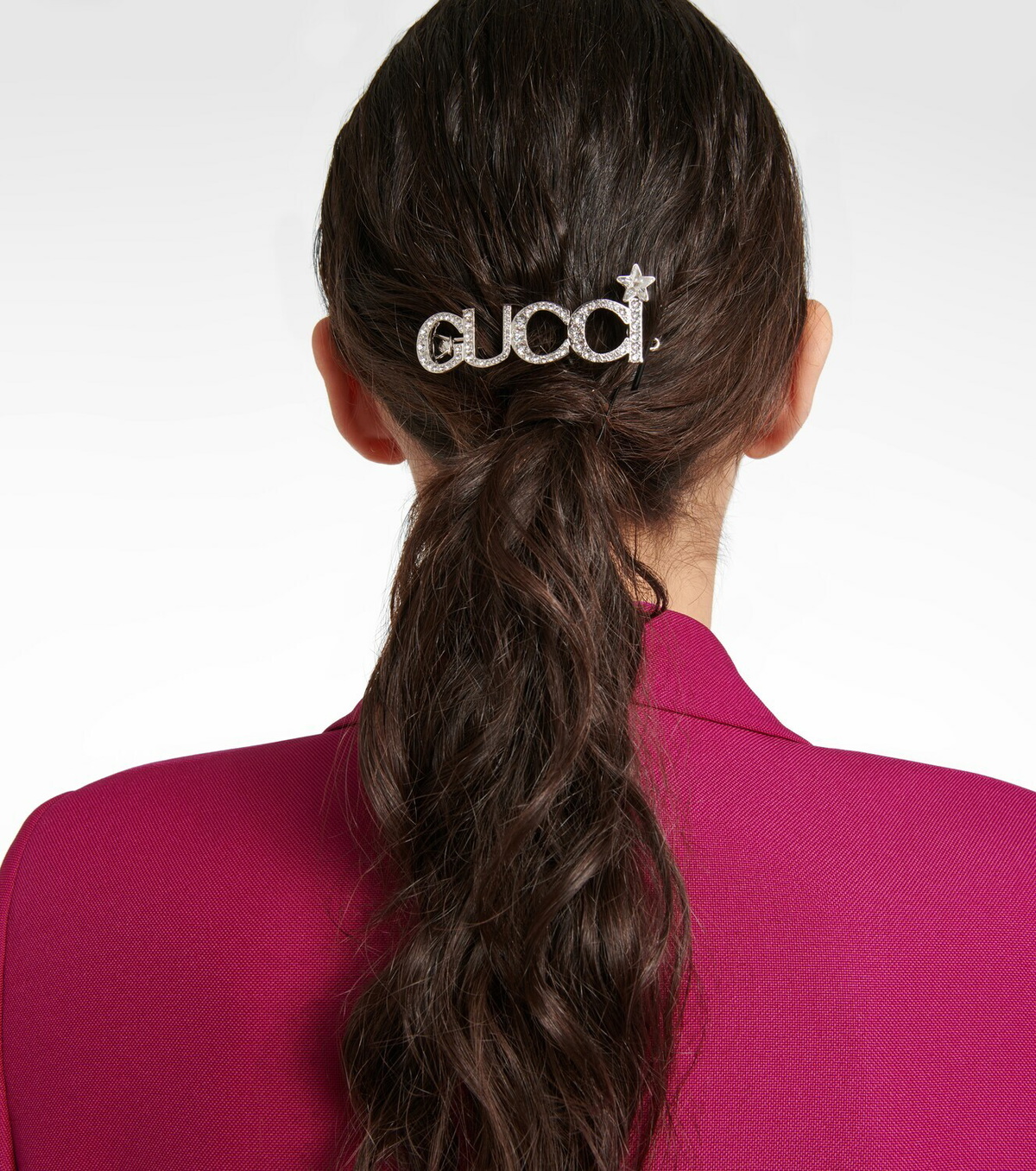 Gucci - Crystal logo hair clip Gucci