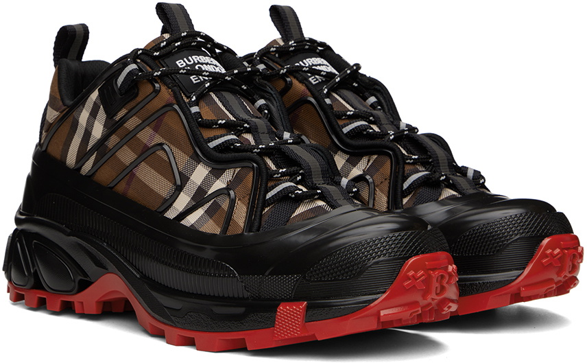 Burberry Brown & Black Arthur Sneakers Burberry