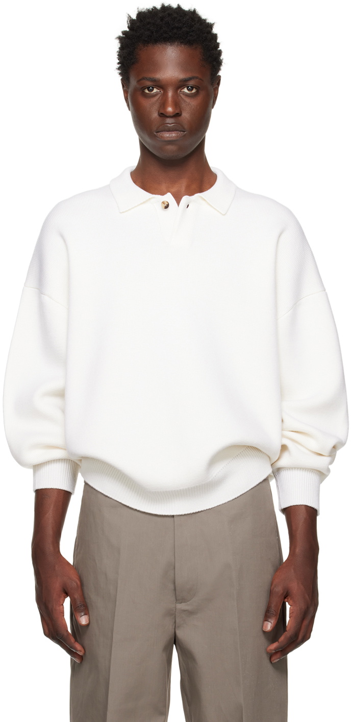 Fear of God Off-White Button Placket Polo Fear Of God