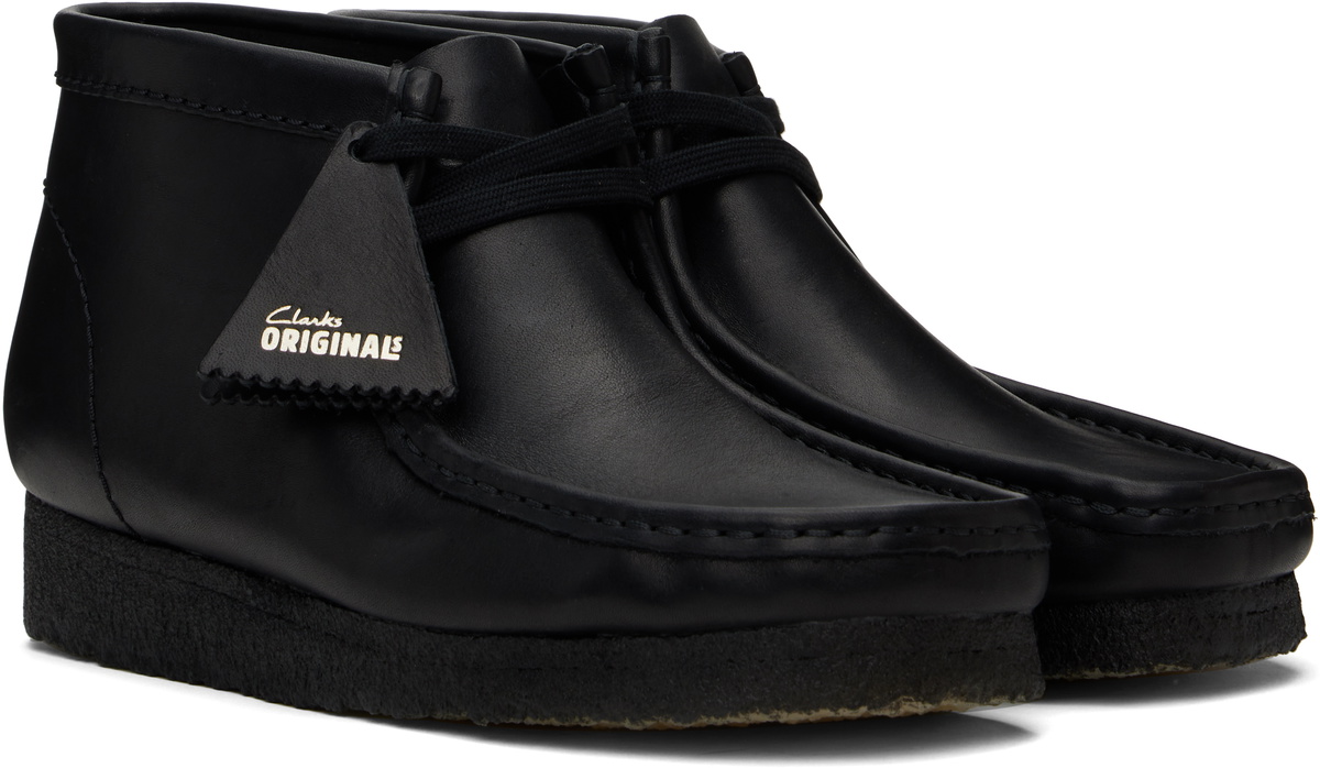 Clarks Originals Black Wallabee Desert Boots Clarks Originals