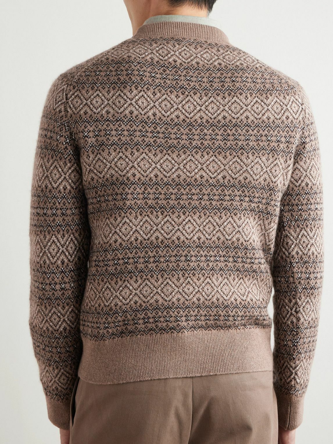 Purdey - Kirk Fair-Isle Cashmere Sweater - Brown Purdey