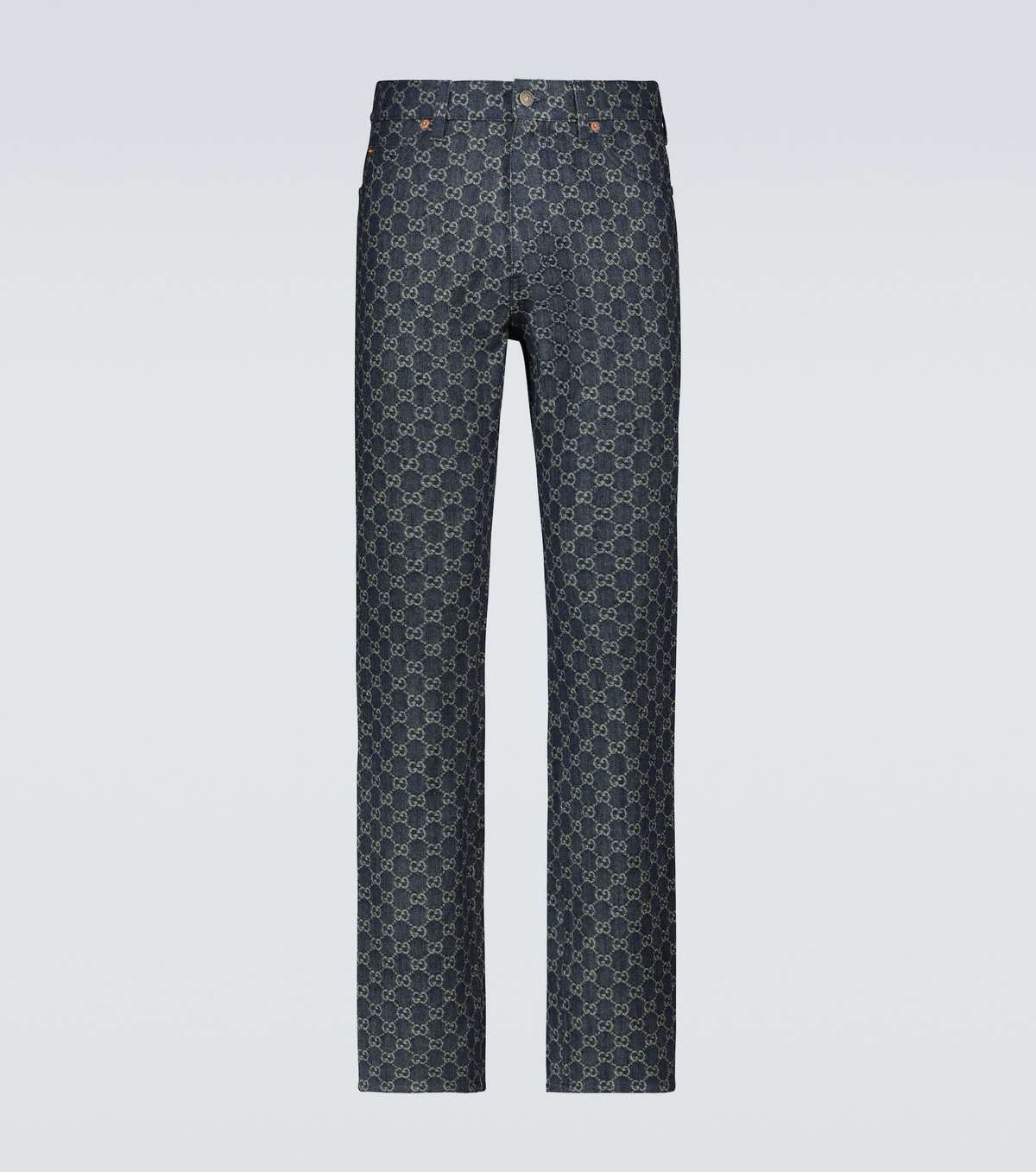 Gucci - GG jacquard logo jeans Gucci