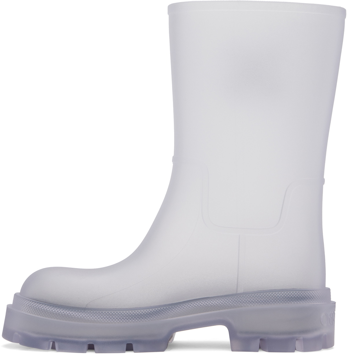 Off-White Transparent Black Arrow Reboot Boots Off-White