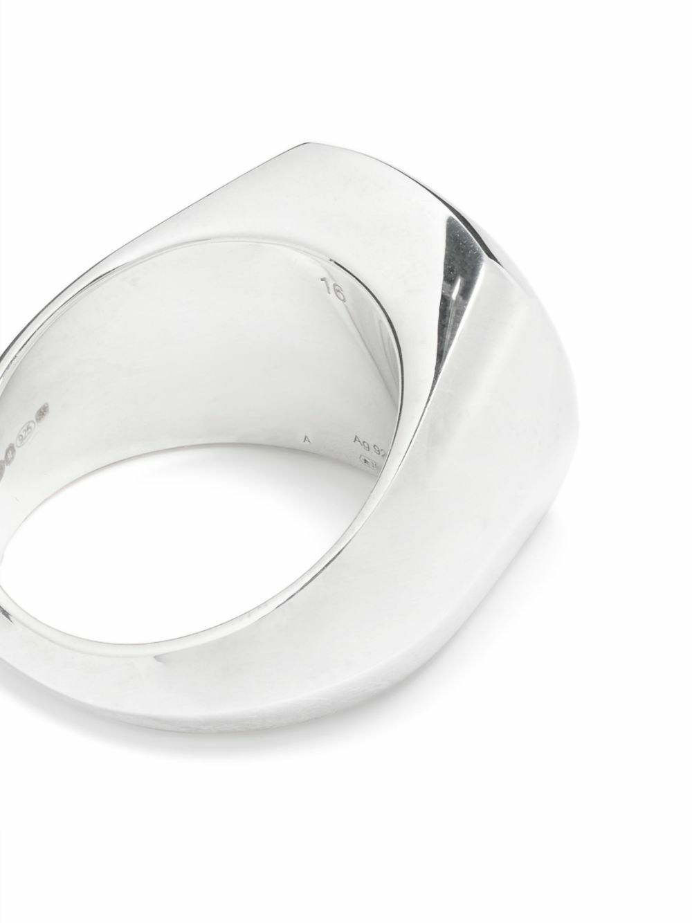 Gucci Sterling Silver Logo-Engraved Ring Gucci