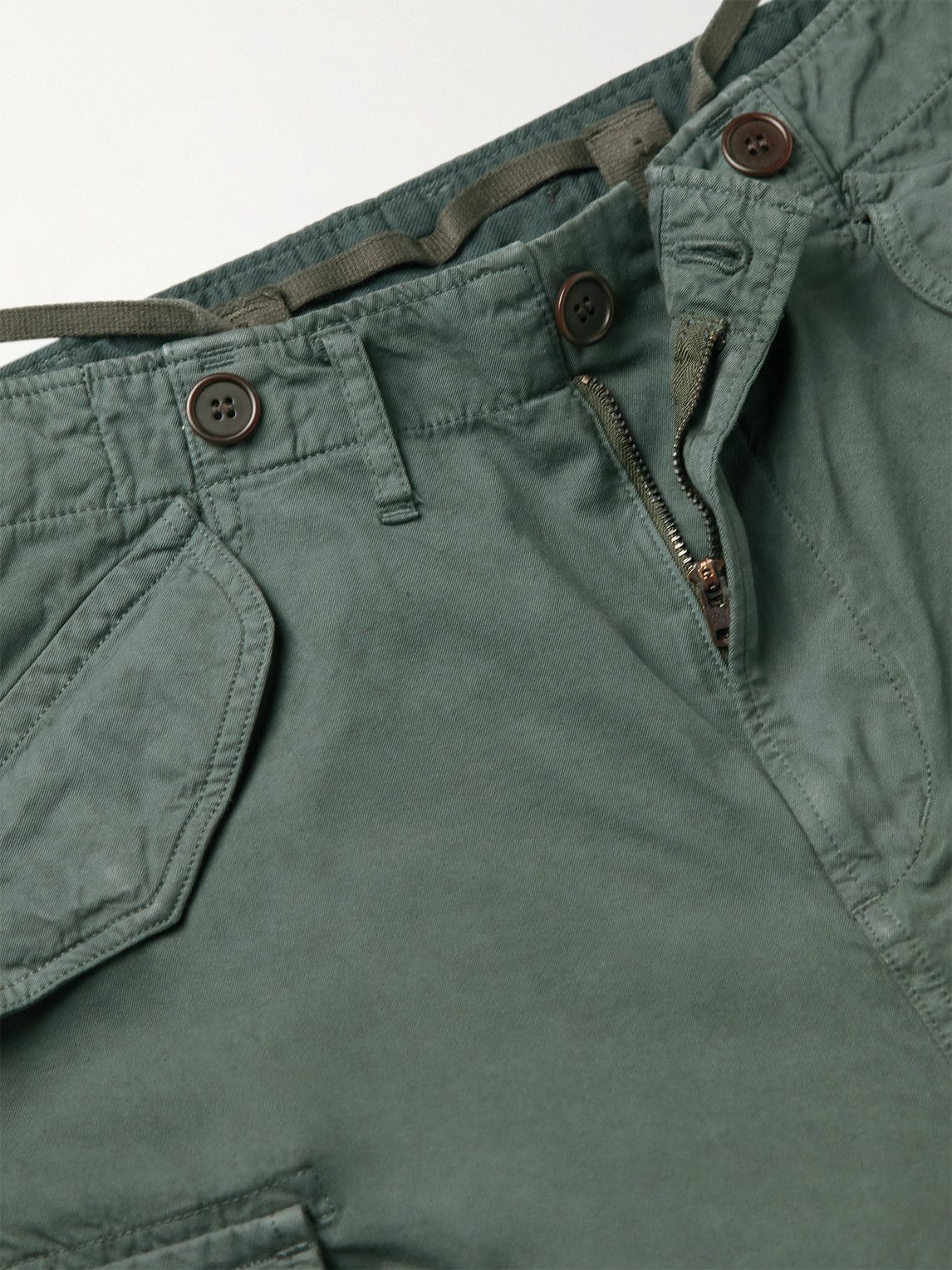 Visvim - Eiger Sanction Garment-Dyed Cotton-Twill Cargo Trousers - Green Visvim