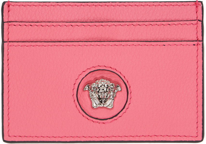 Versace Pink 'La Medusa' Card Holder Versace