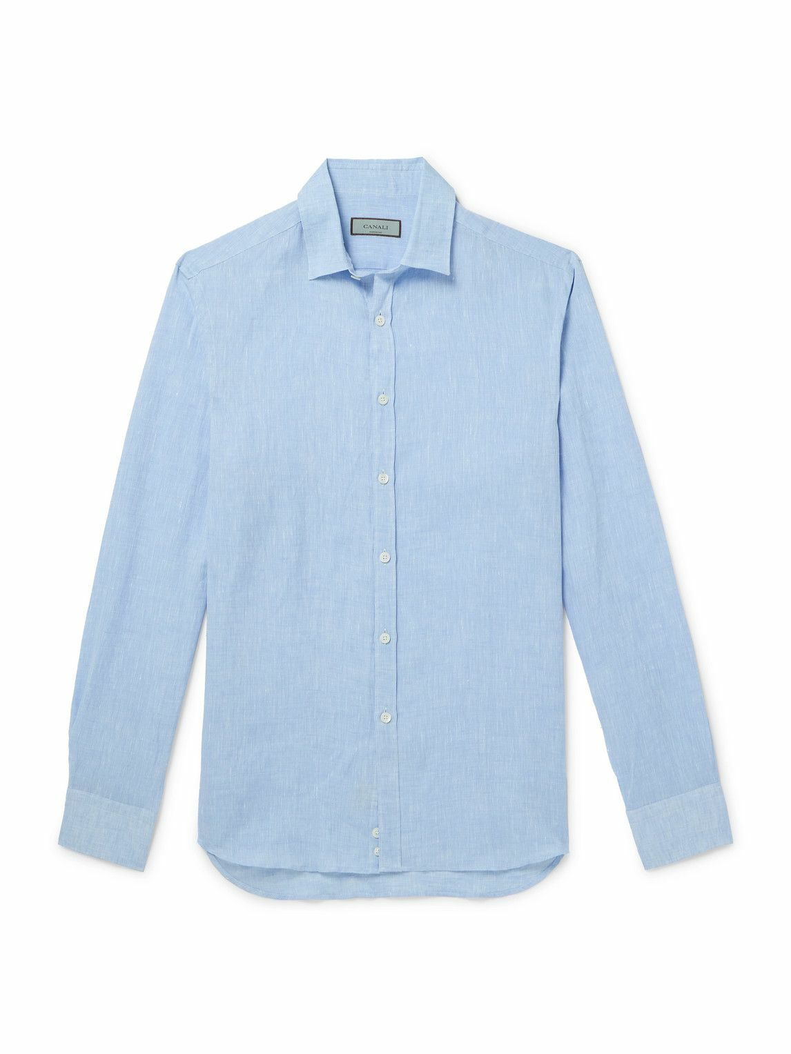 Canali - Linen Shirt - Blue Canali