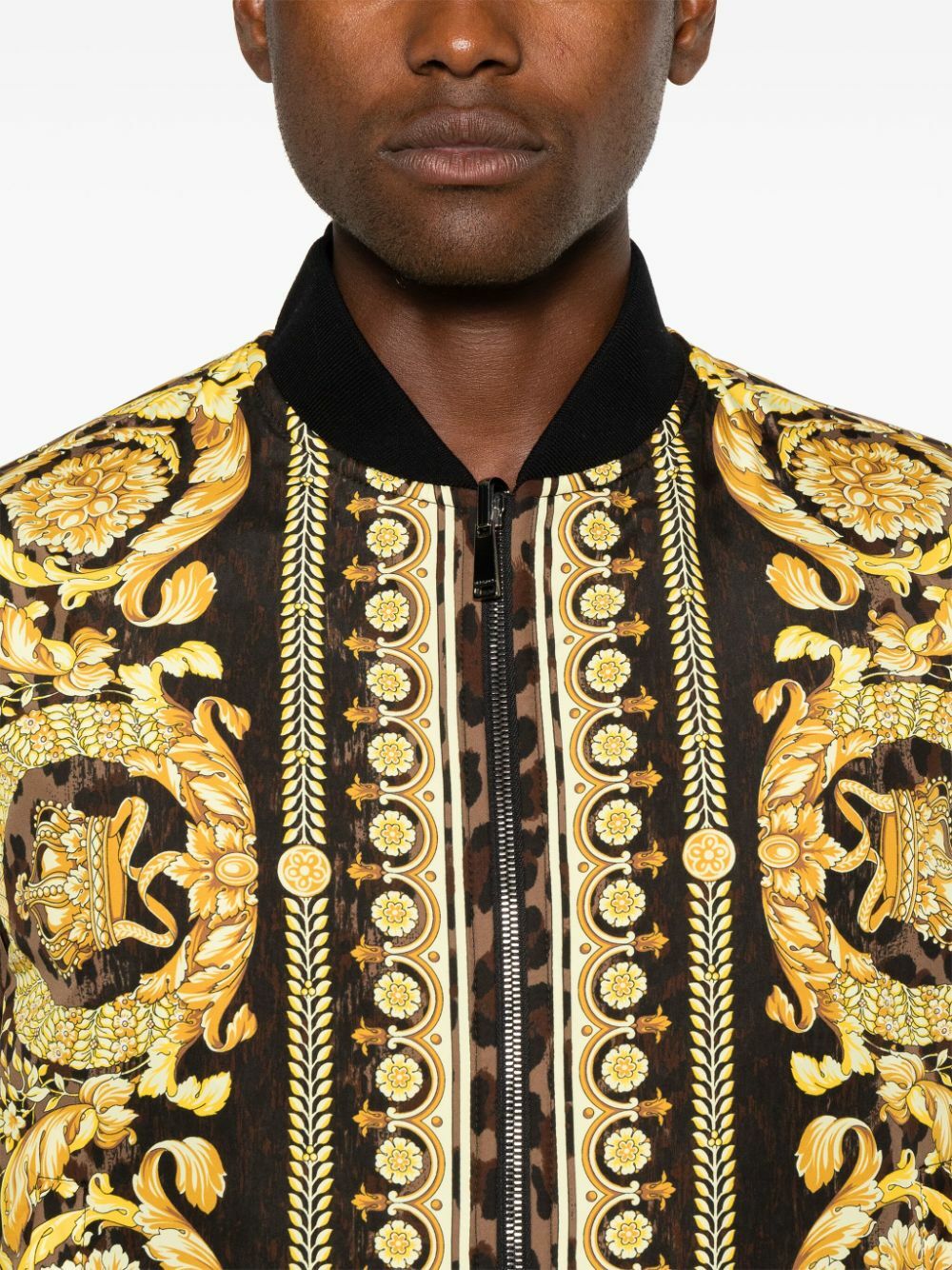 VERSACE - Barocco Print Bomber Jacket Versace