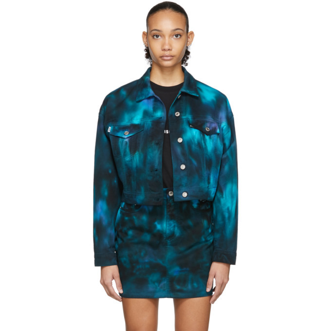 MSGM Navy Tie-Dye Jacket MSGM