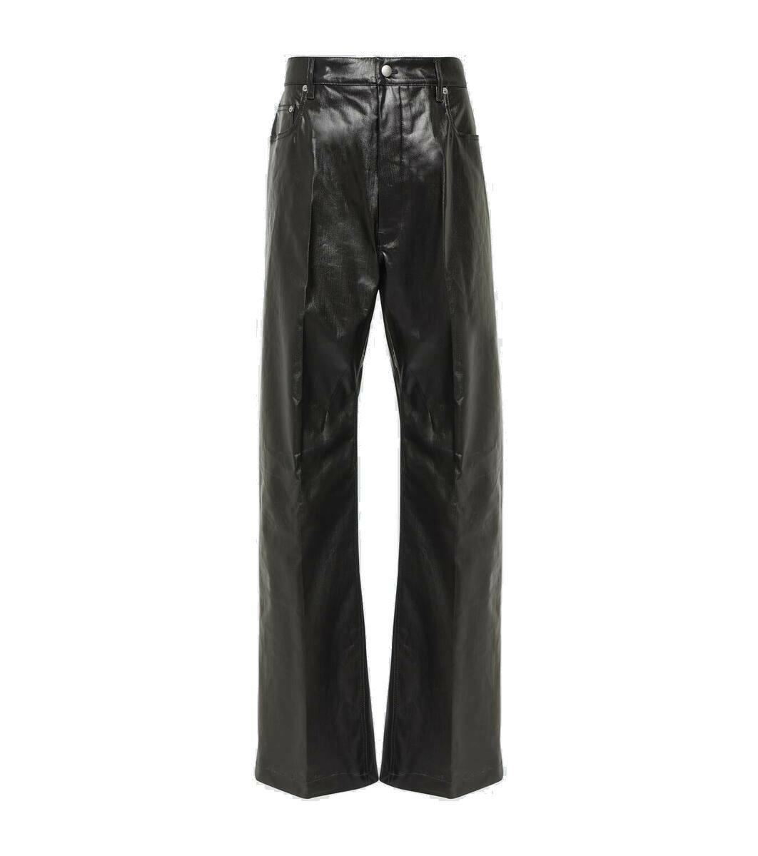 Rick Owens Geth coated denim wide-leg jeans Rick Owens