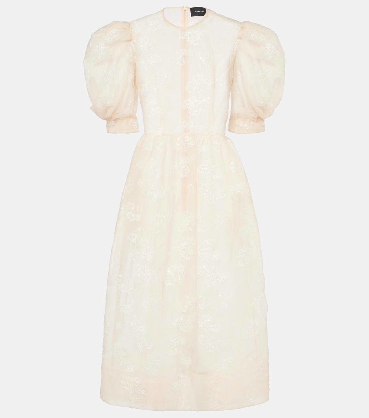 Simone Rocha Embroidered midi dress Simone Rocha