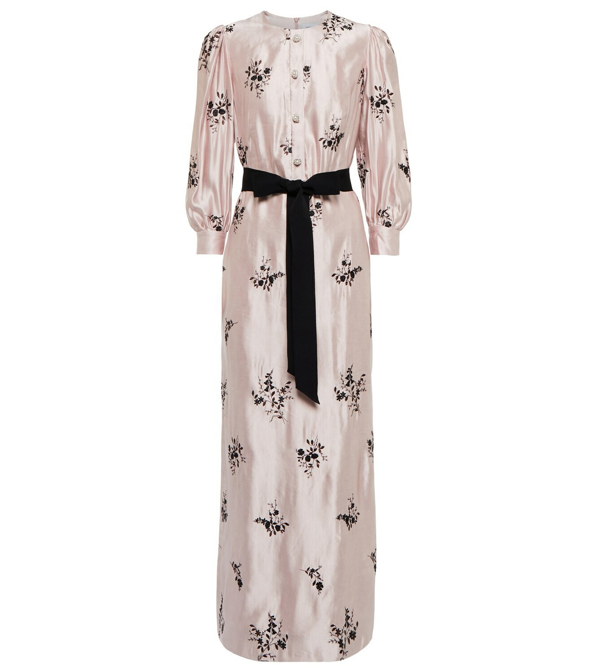 Erdem Emelia embroidered satin maxi dress Erdem