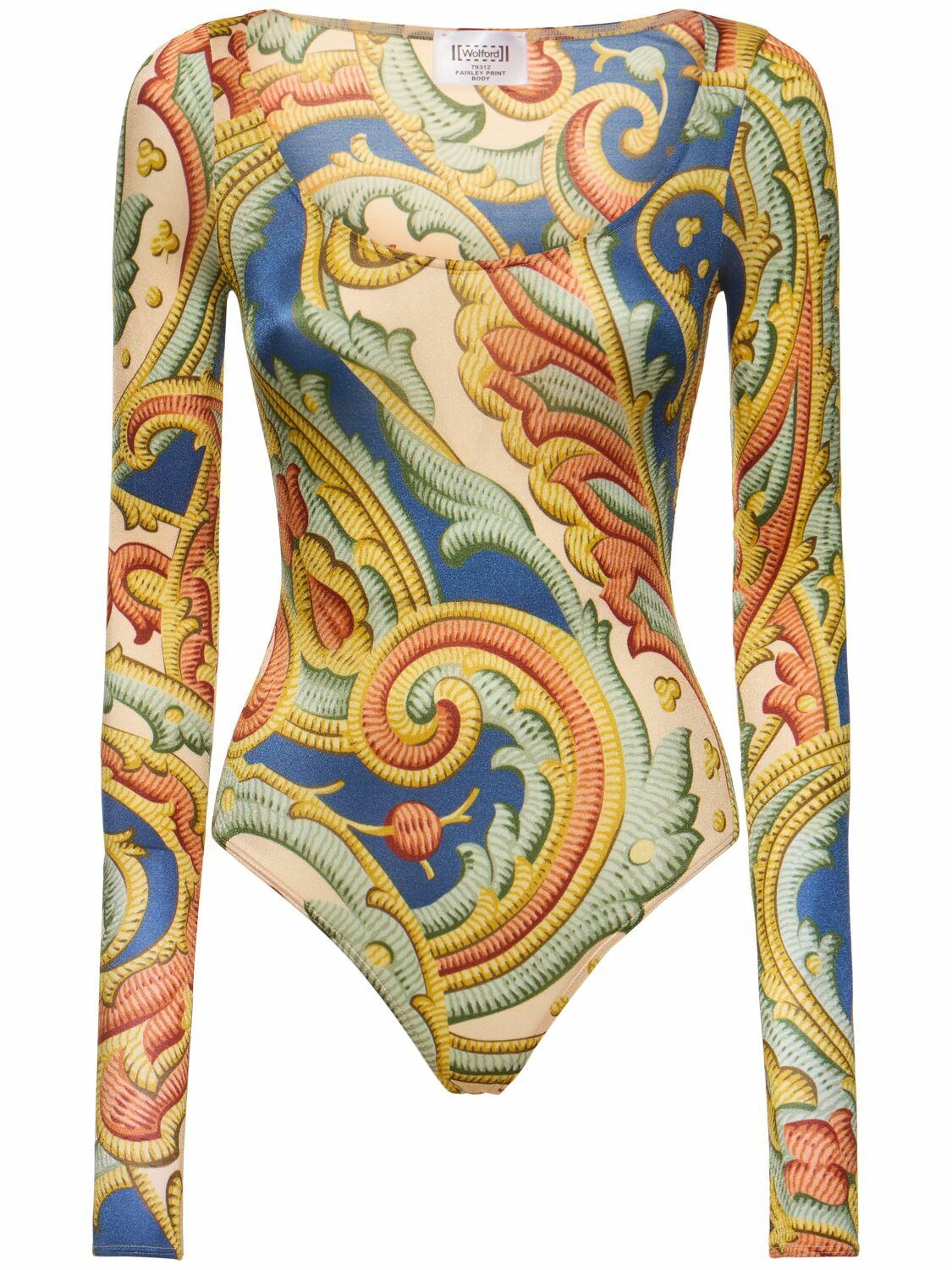 WOLFORD Wolford X Etro Ornate Patterned Bodysuit Wolford