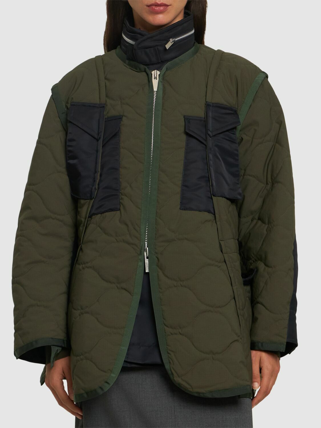 SACAI Quilted Rip Stop Jacket Sacai