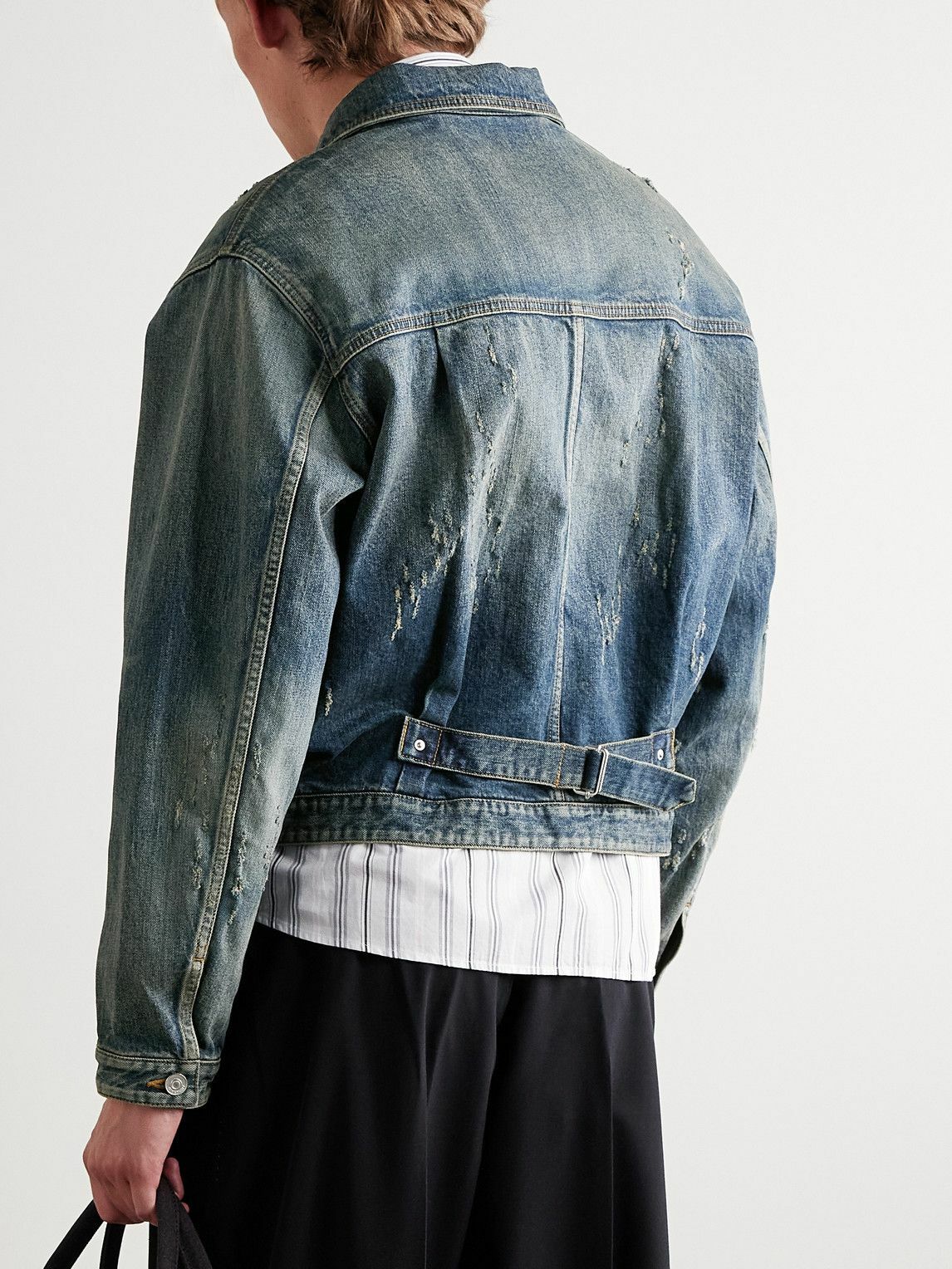 Givenchy - Distressed Denim Jacket - Blue Givenchy