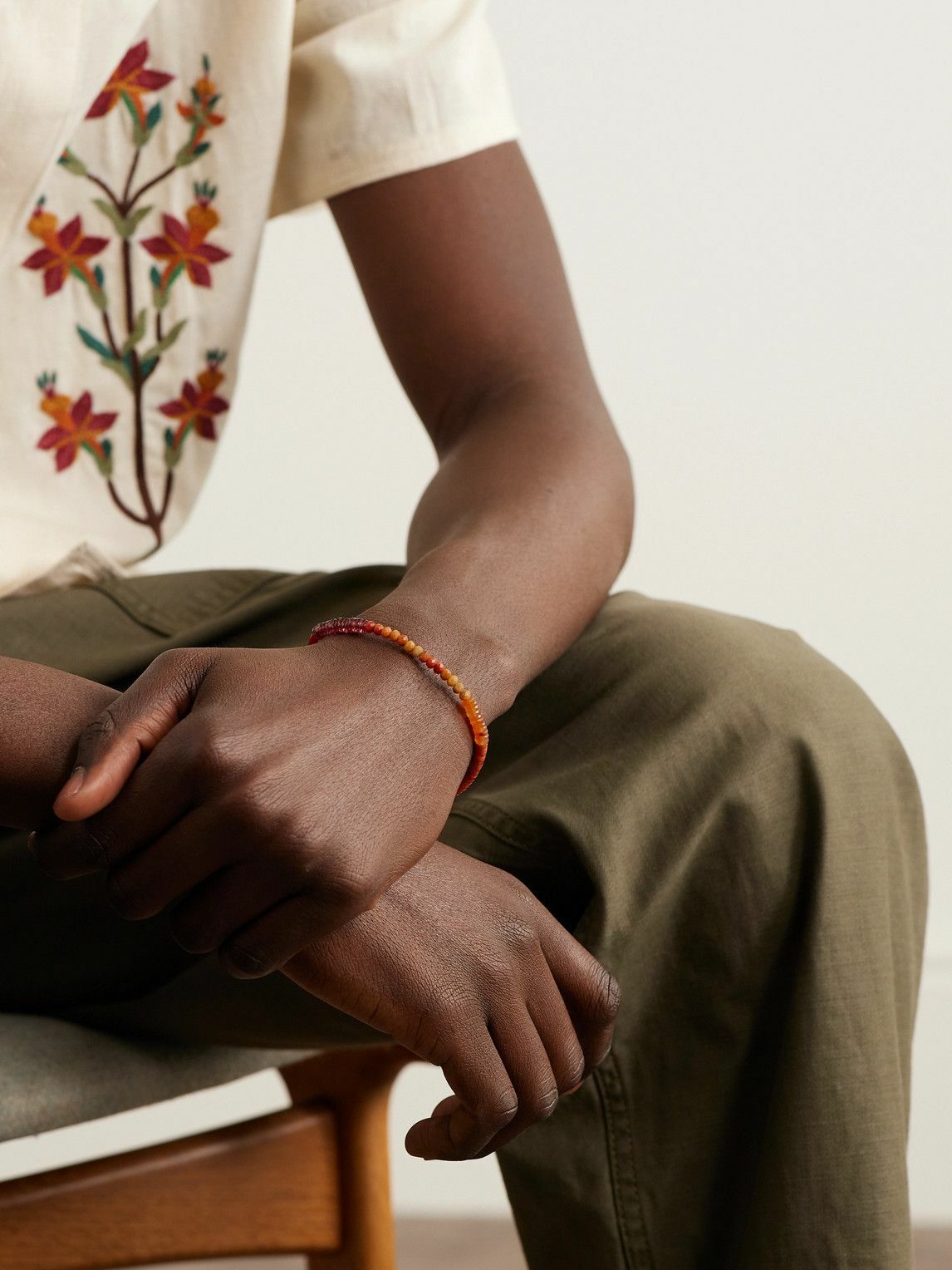 Peyote Bird - Red Rocks Gold-Plated Multi-Stone Beaded Bracelet Peyote Bird