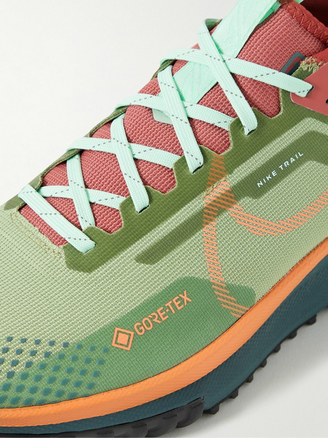 Nike Running - React Pegasus Trail 4 GORE-TEX Mesh Running Sneakers ...