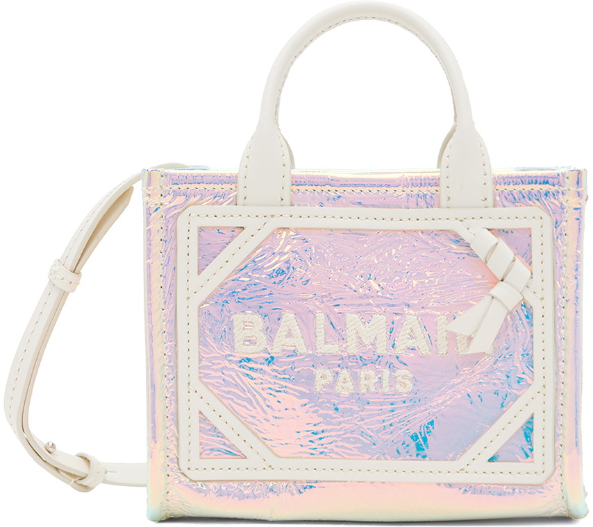 Balmain Silver Mini B-Army Bag Balmain