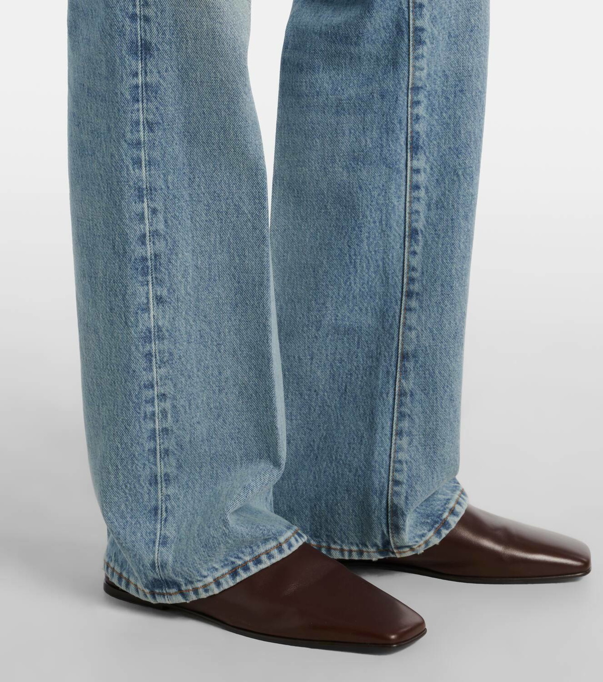 Frame The Vertical high-rise straight jeans Frame Denim