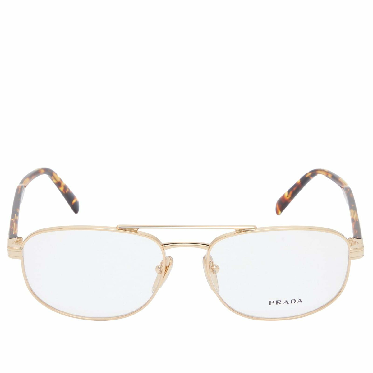 Prada Eyewear Men's A56V Optical Glasses in Gold Prada