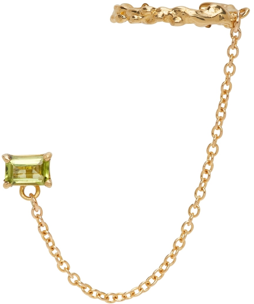 Faris Gold Roca Gem Studcuff Earring Faris
