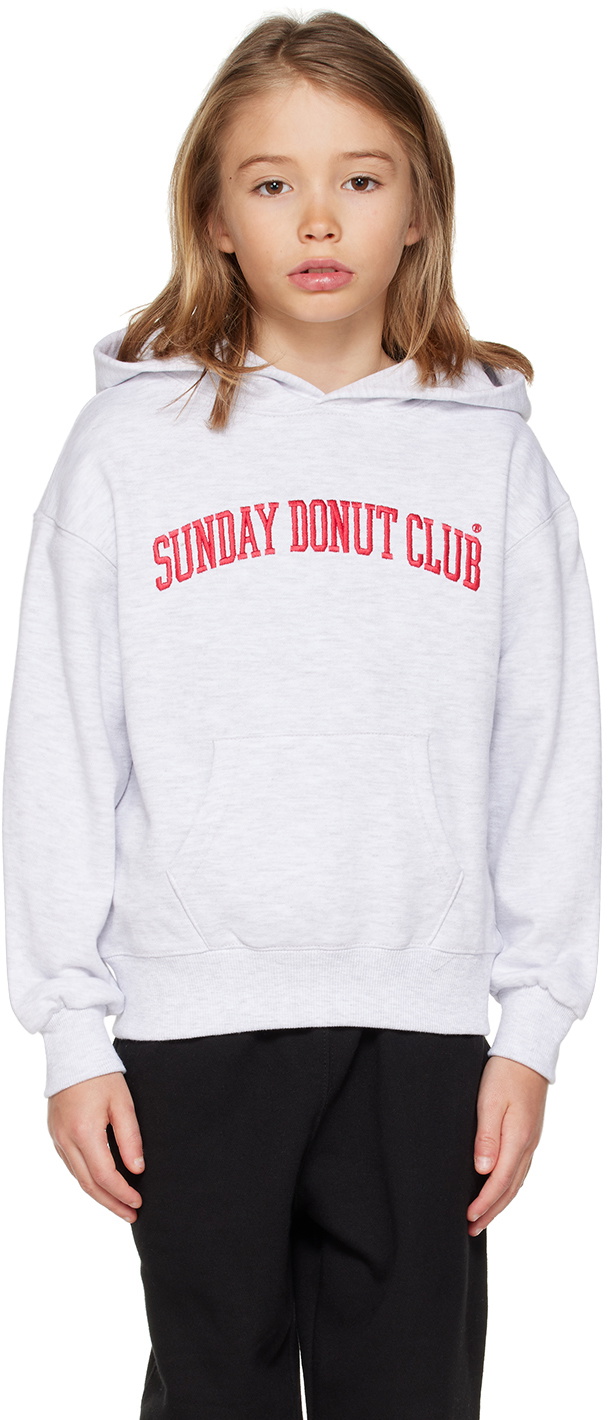 SUNDAY DONUT CLUB® Kids Gray 'Sunday Donut Club' Hoodie
