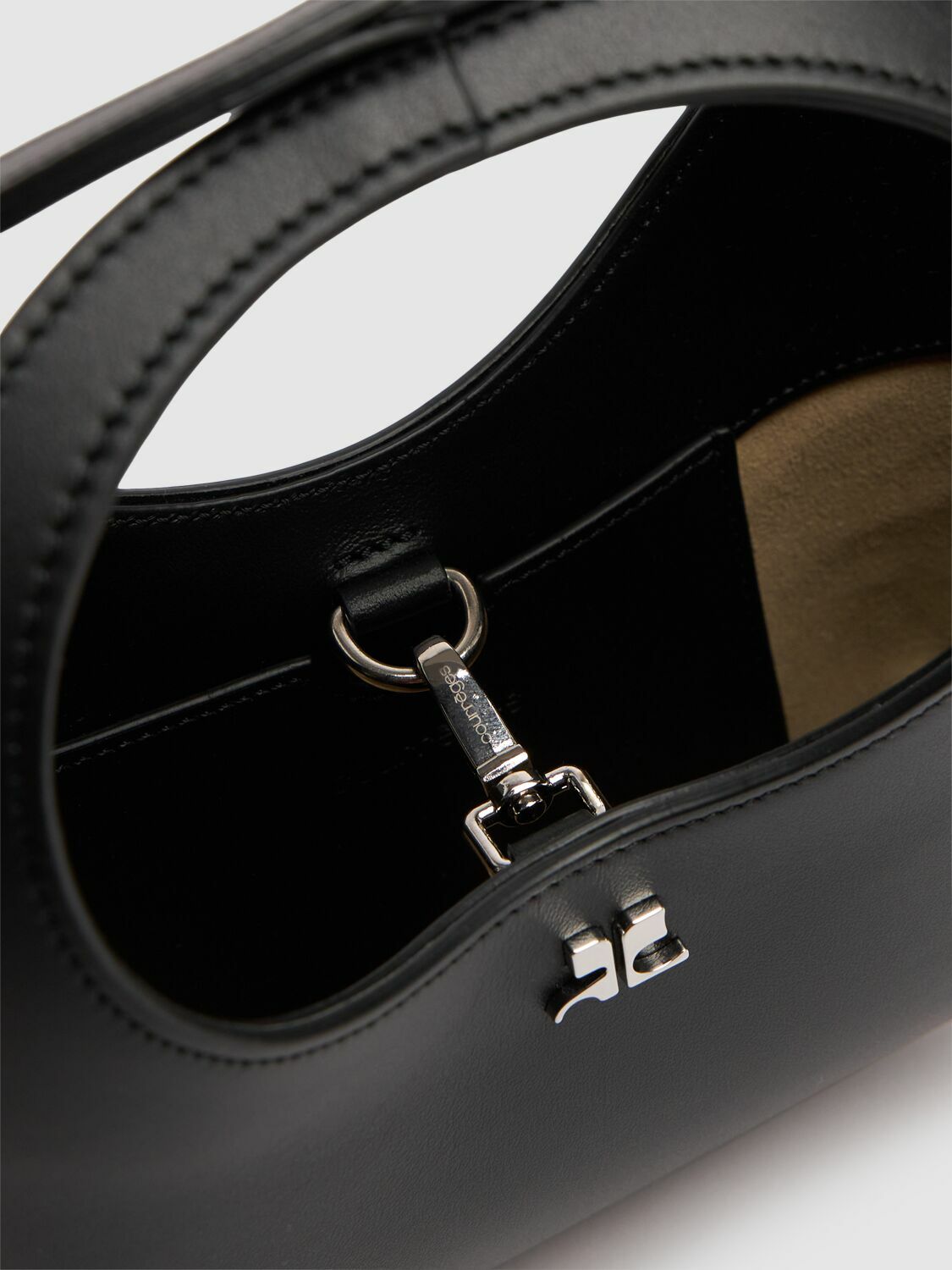 COURREGES Mini Holy Leather Top Handle Bag Courreges